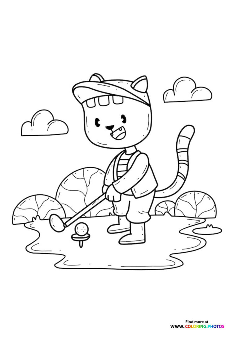 Golf - Coloring Pages for kids | 100% free print or download