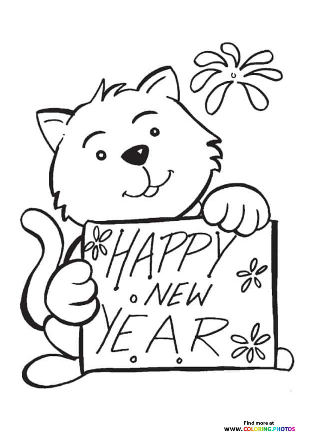 New Years Eve - Coloring Pages for kids | Free and easy print or download