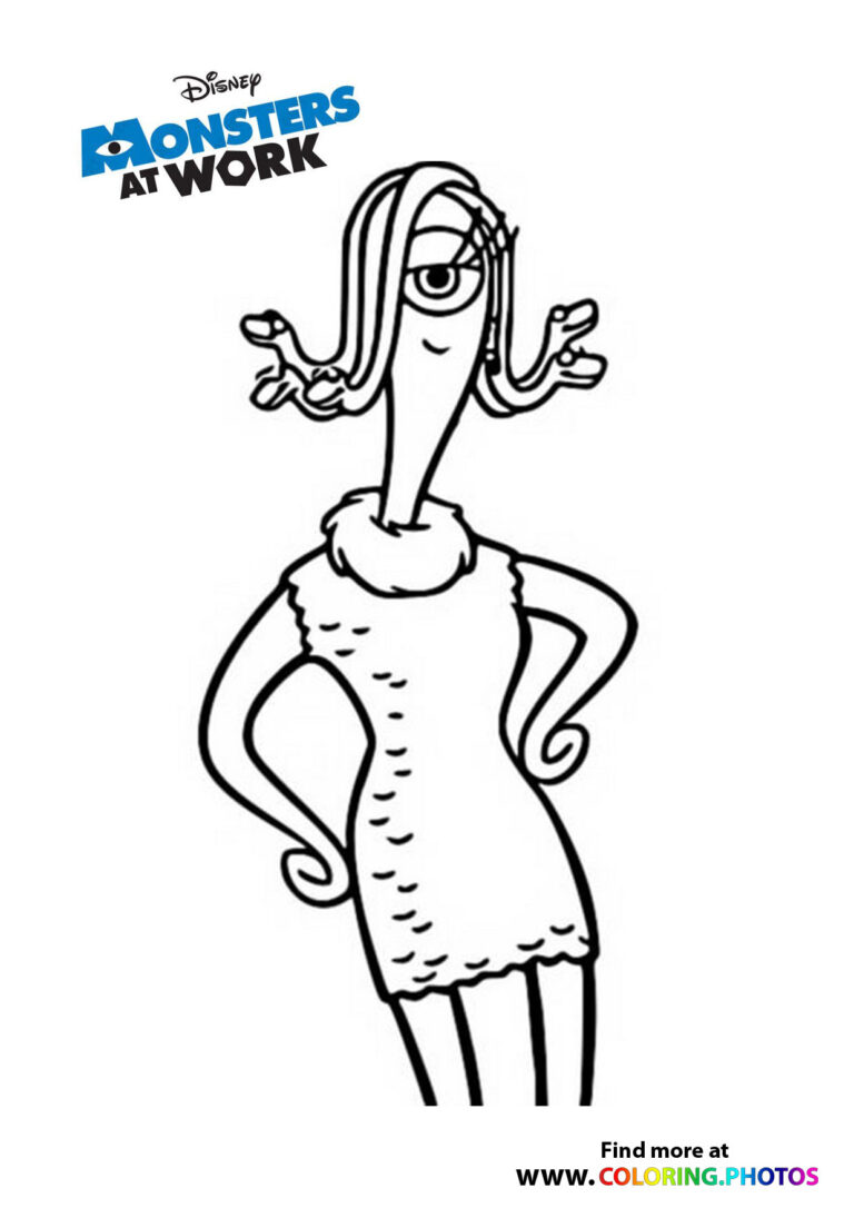Celia Mae - Monsters at work - Coloring Pages for kids