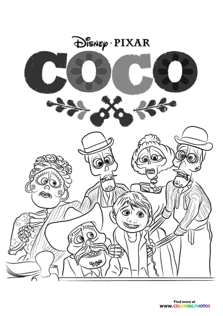 Animated Movies - Coloring Pages for kids | Free Print or Download
