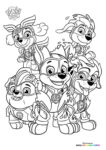 Paw Patrol: The Movie coloring pages for kids | Free print or download