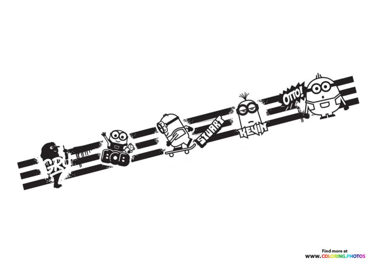 Minions 2 The Rise of Gru - Coloring Pages for kids | 100% free printables