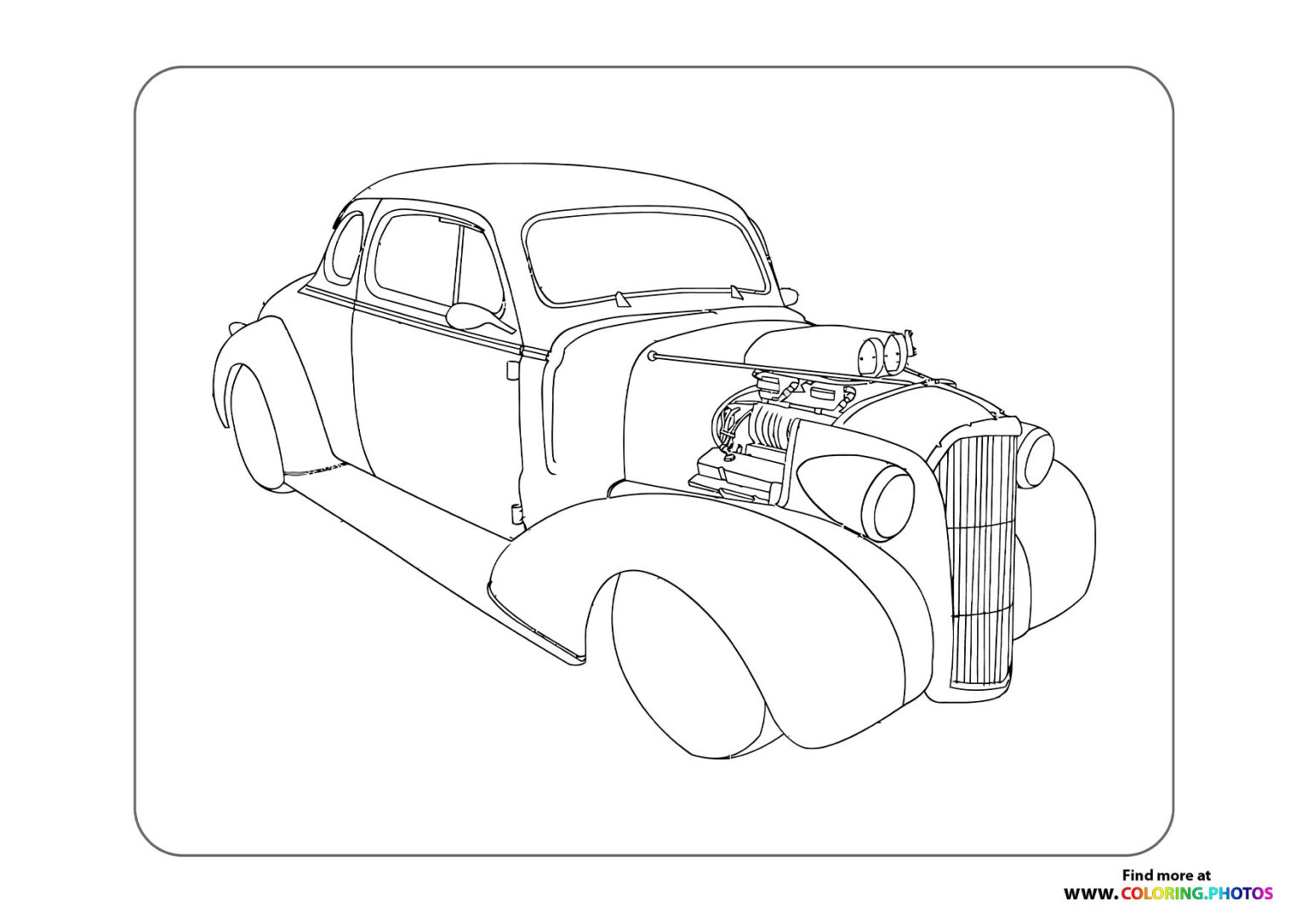 Toyota Hilux car - Coloring Pages for kids