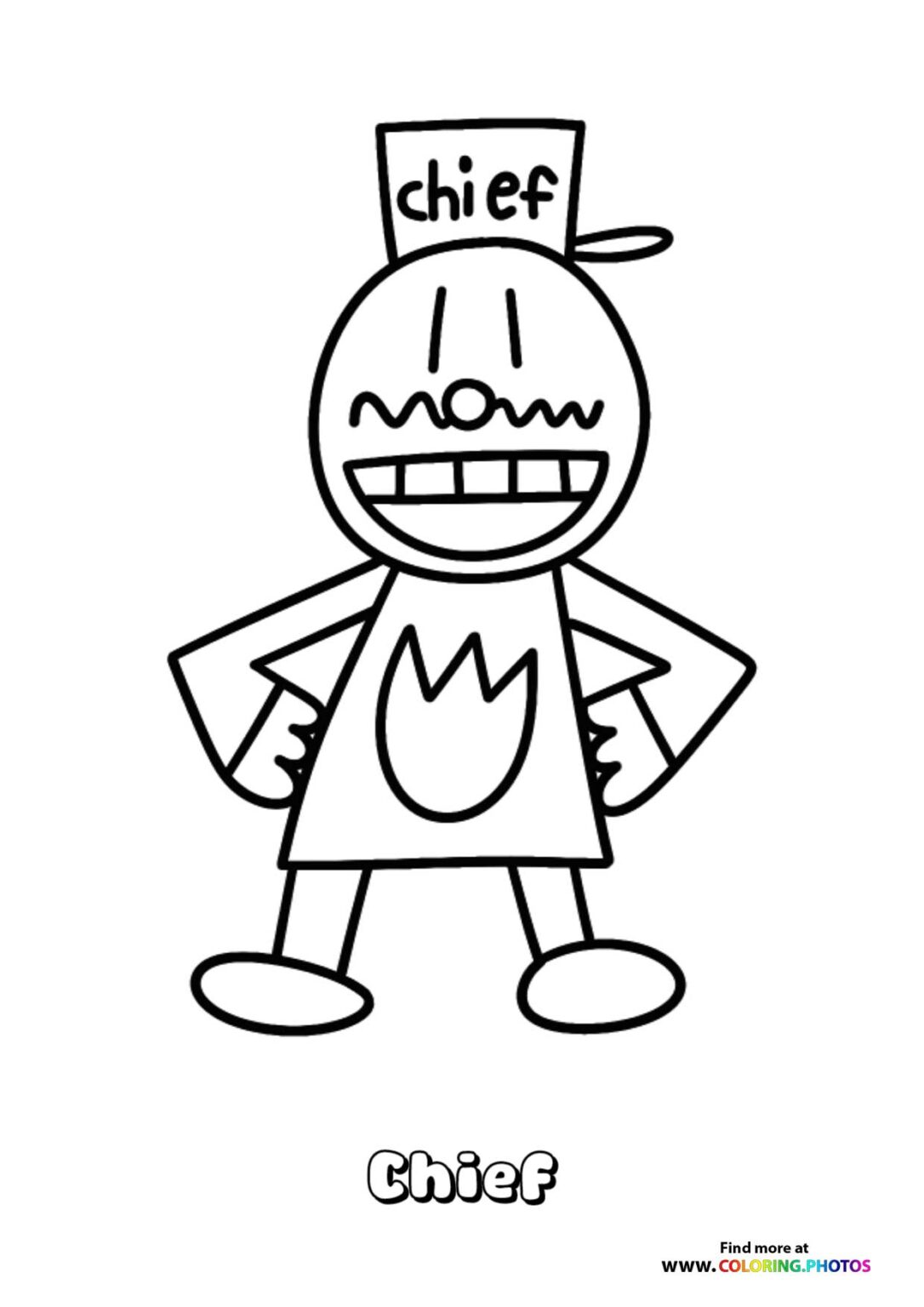 Dog Man from Dog Man movie - Coloring Pages for kids