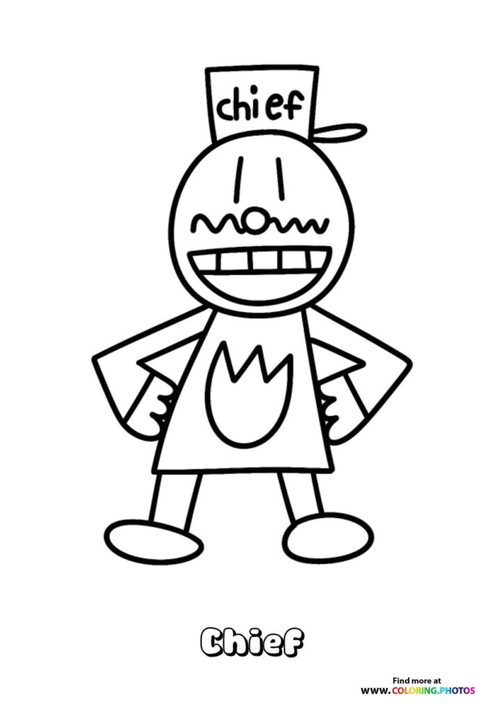 Dog Man - Coloring Pages for kids