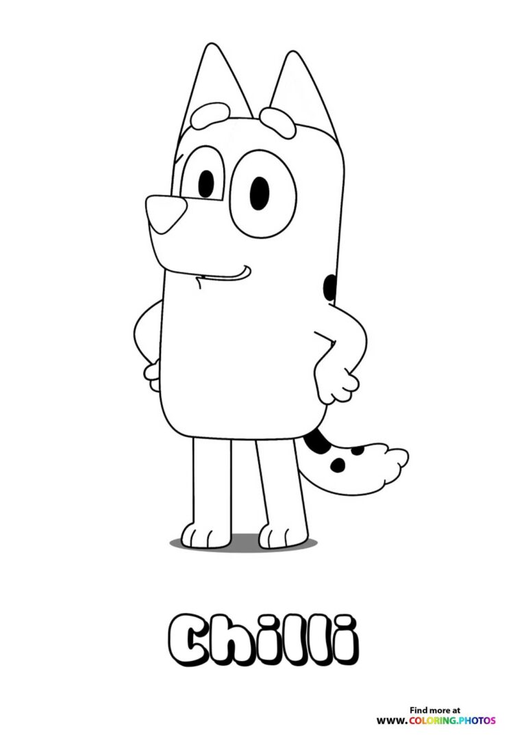 Muffin from Bluey - Coloring Pages for kids