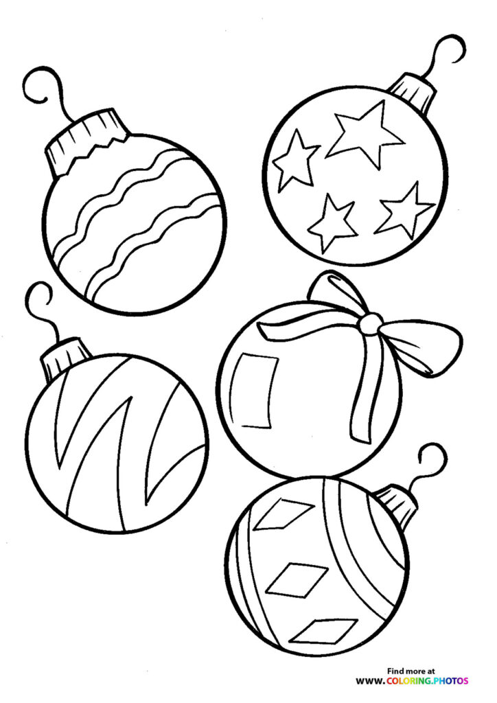 Christmas ornaments - Coloring Pages for kids | Free and easy printables