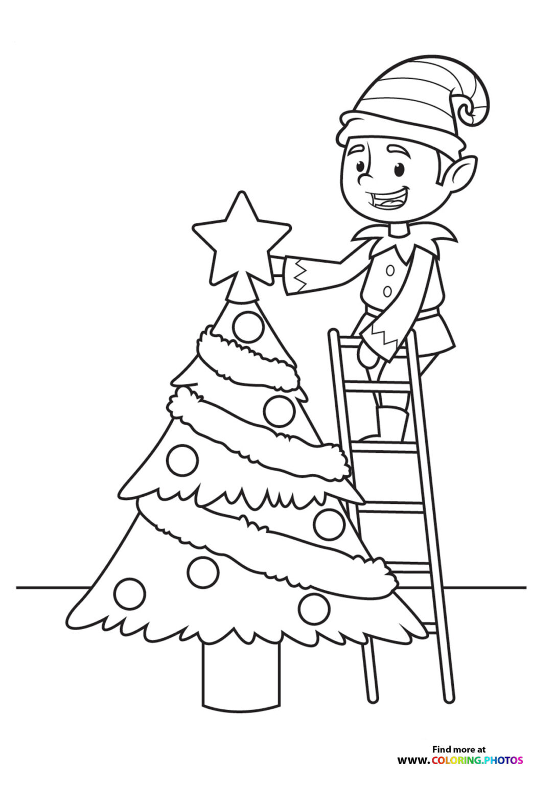 Christmas elves - Coloring Pages for kids | Free and easy print
