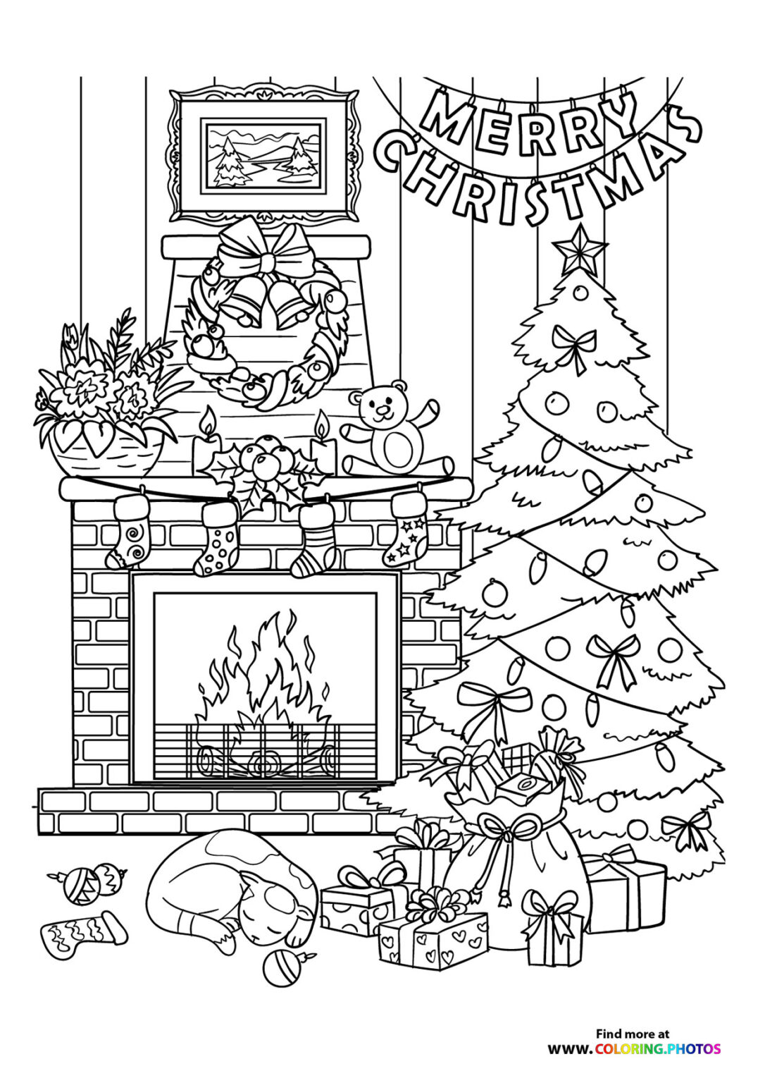 Bluey on Christmas Day - Coloring Pages for kids