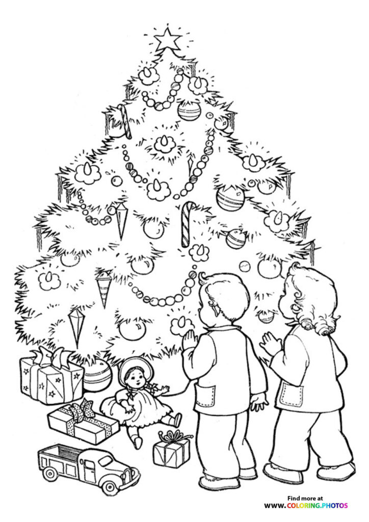 Christmas tree - Coloring Pages for kids | Free and easy print or download