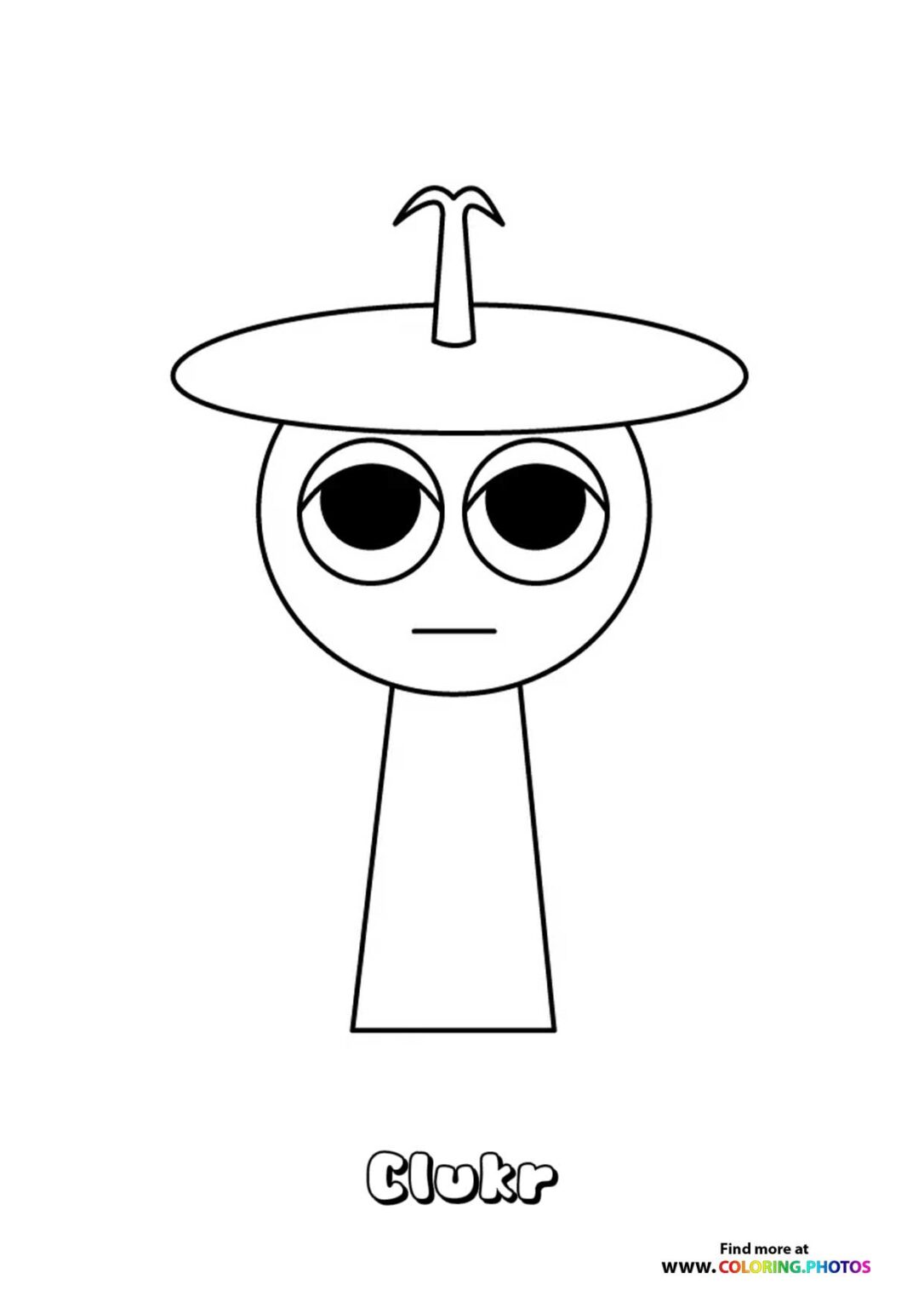 Mr Sun Sprunki - Coloring Pages for kids