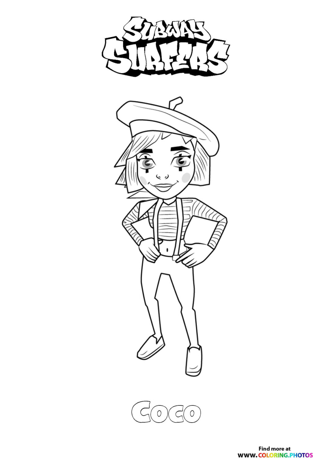 Subway Surfers logo - Coloring Pages for kids