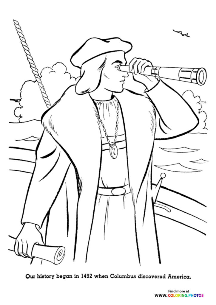 Columbus day - Coloring Pages for kids | Free and easy print or download