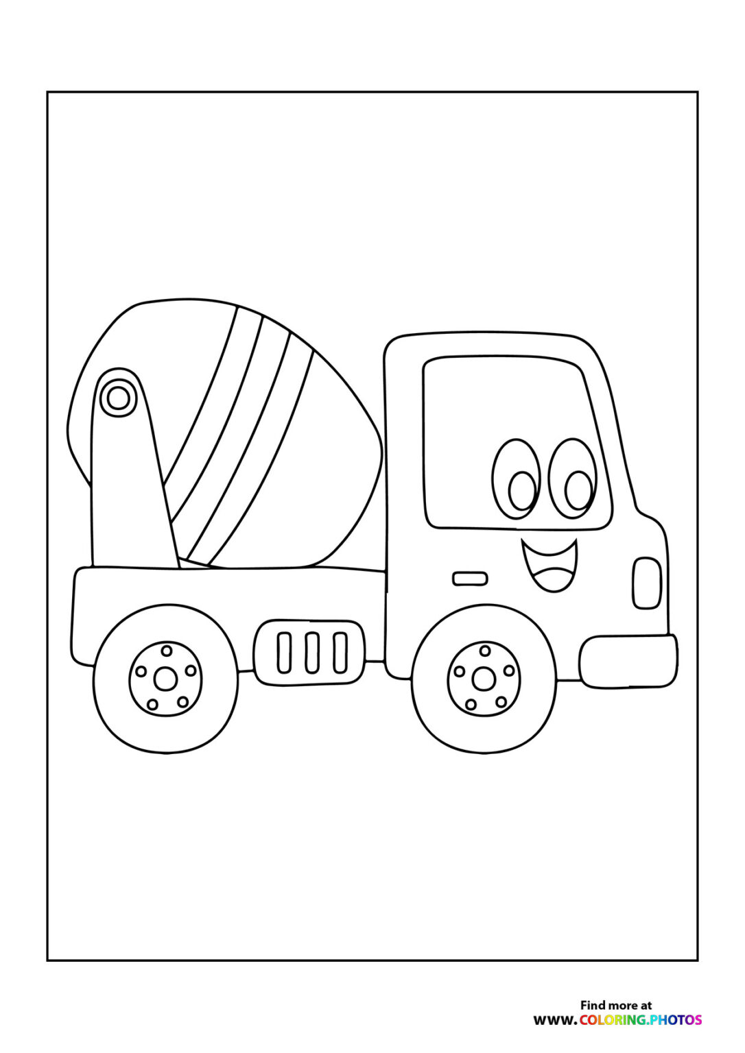 Construction site - Coloring Pages for kids
