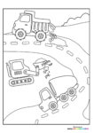 Construction Vehicles - Coloring Pages for kids | Free and easy printables