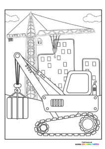 Construction Vehicles - Coloring Pages for kids | Free and easy printables