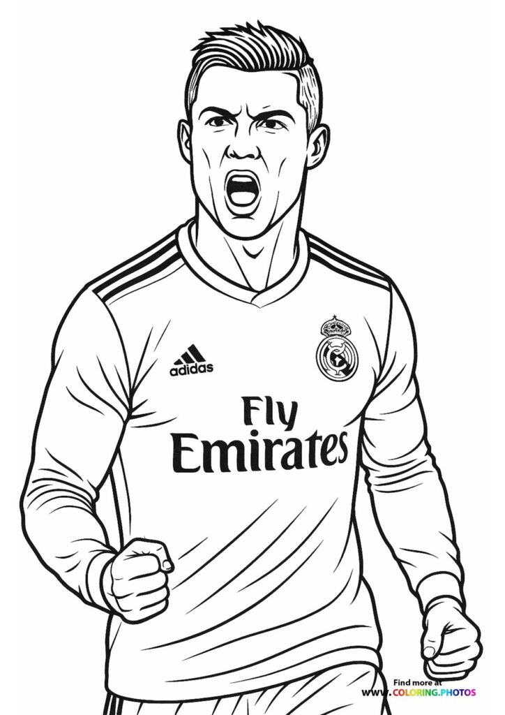 Ronaldo - Coloring Pages for kids