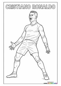 Cristiano Ronaldo - Coloring Pages for kids