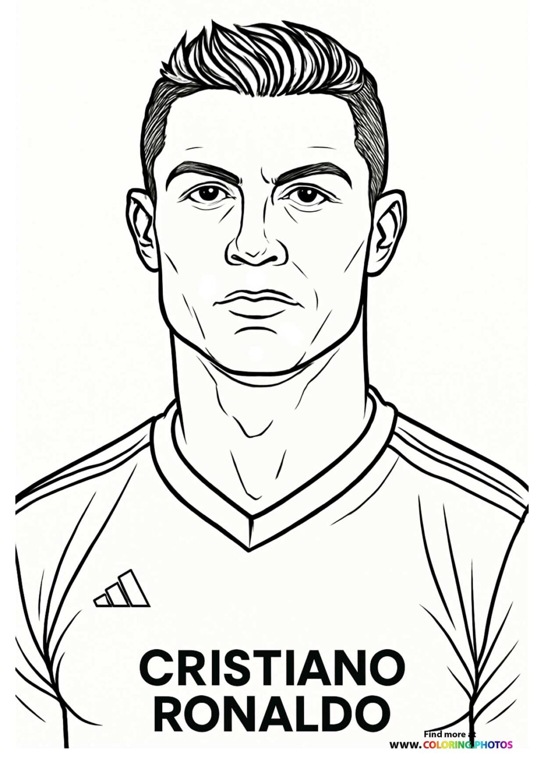 Cristiano Ronaldo - Coloring Pages for kids