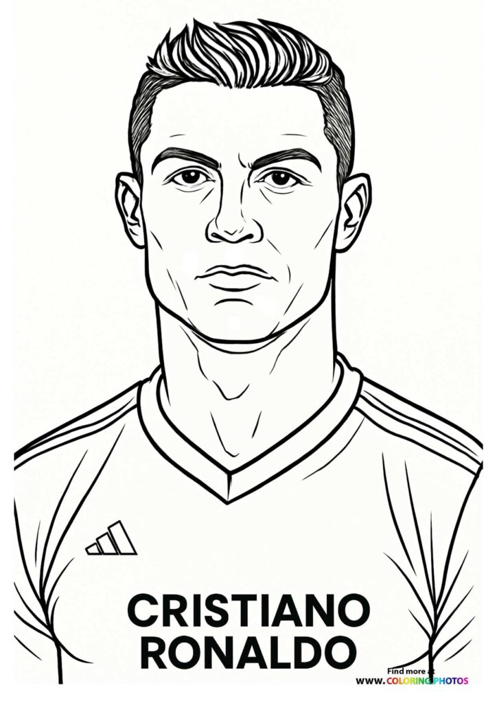 Cristiano Ronaldo - Coloring Pages for kids