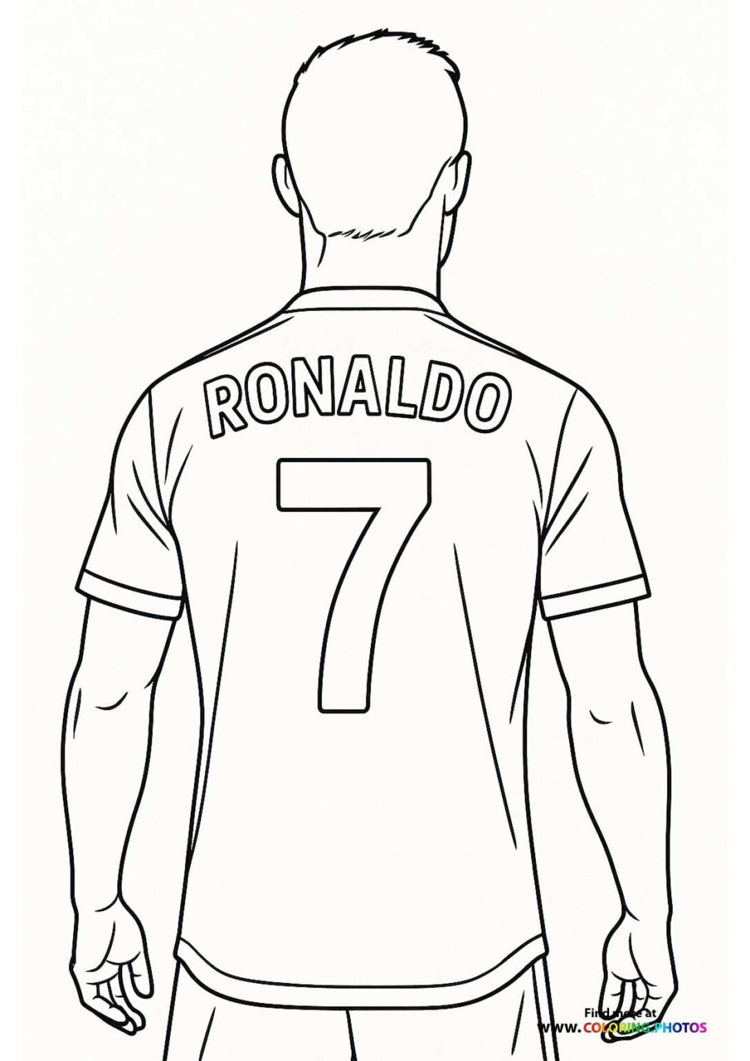 Cristiano Ronaldo - Coloring Pages for kids