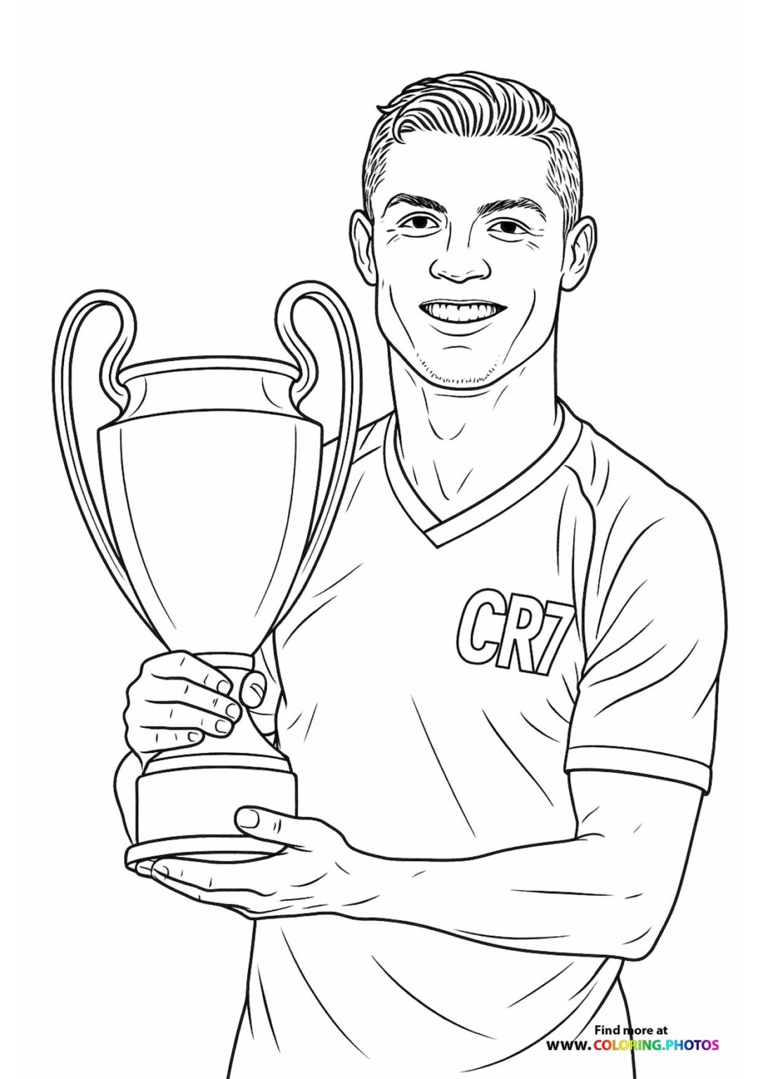 Cristiano Ronaldo - Coloring Pages for kids