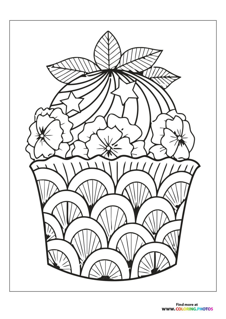 Cupcakes - Coloring Pages for kids | Free and easy print or download