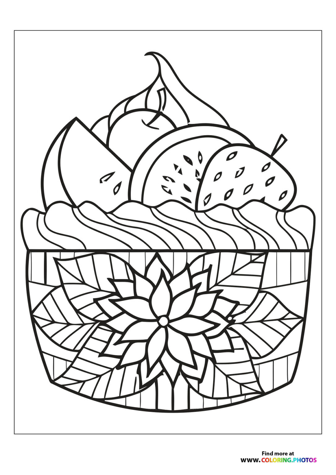 Cupcakes - Coloring Pages for kids | Free and easy print or download