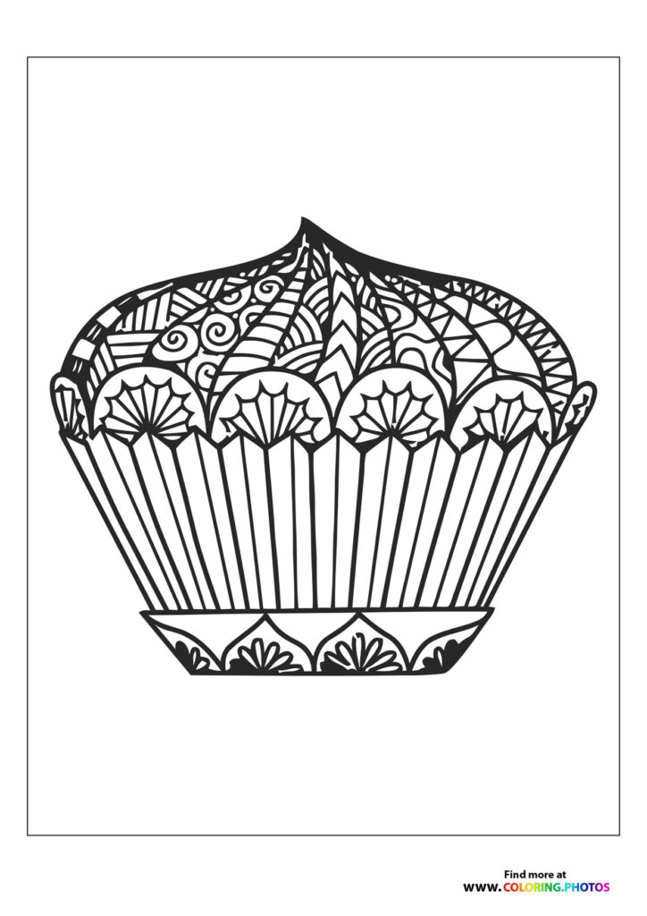 Cupcakes - Coloring Pages for kids | Free and easy print or download