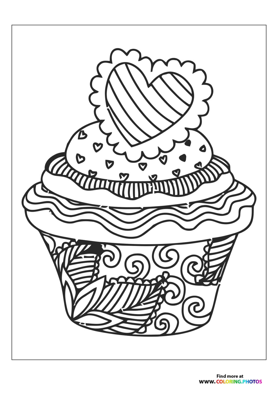 Cupcakes - Coloring Pages for kids | Free and easy print or download