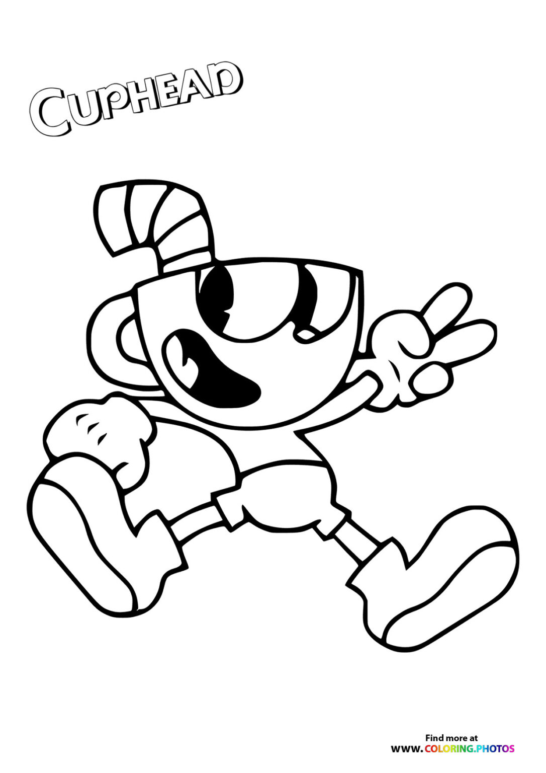 Cuphead - Coloring Pages for kids