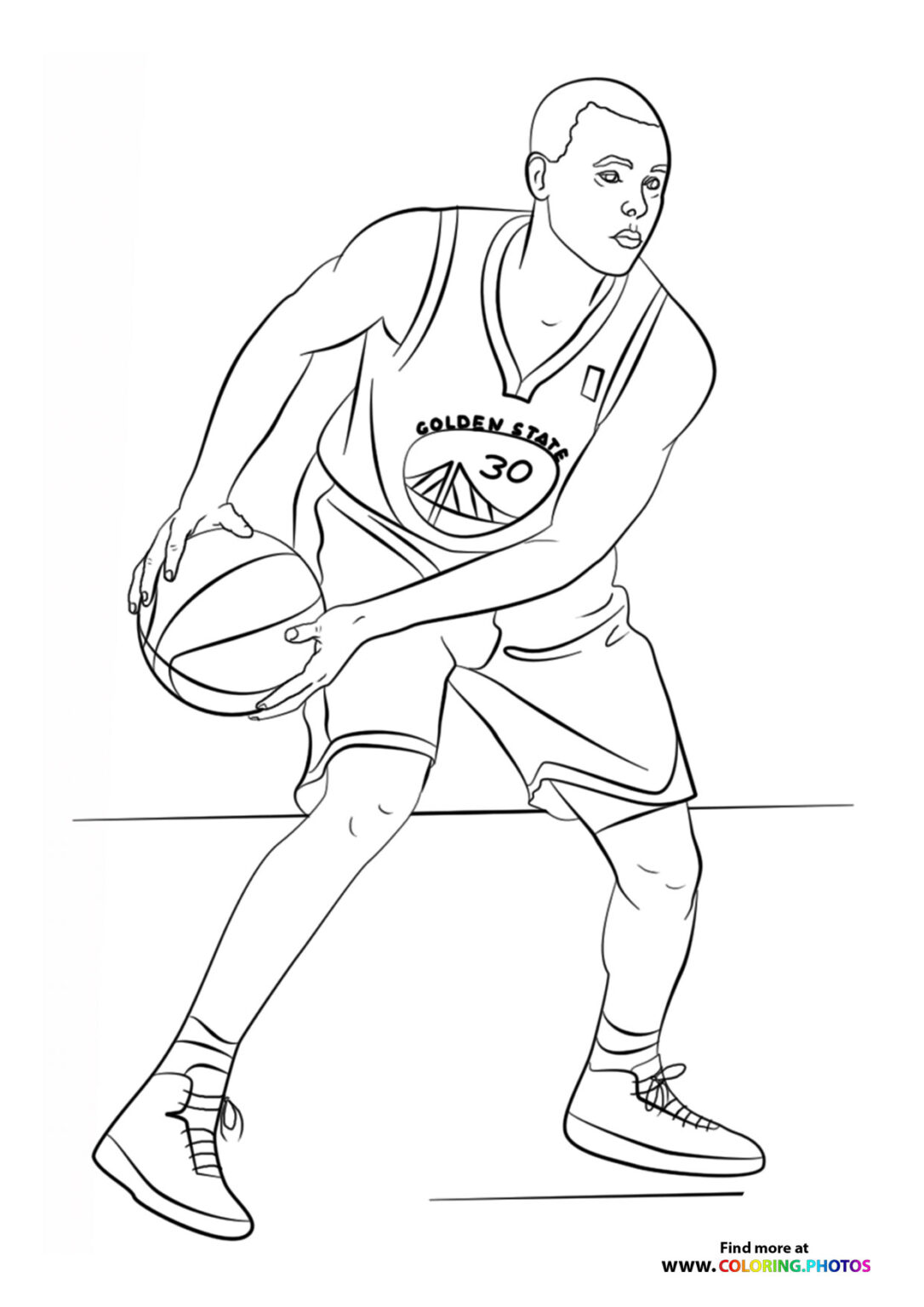 NBA players - Coloring Pages for kids | 100% free print or download