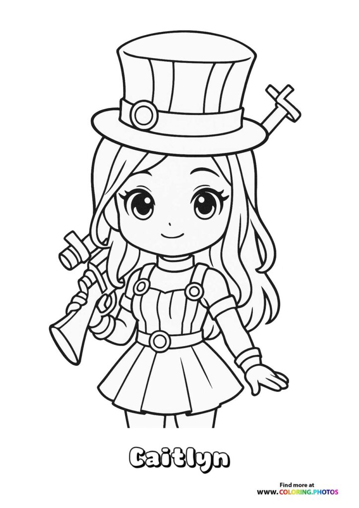 Caitlyn - Coloring Pages for kids