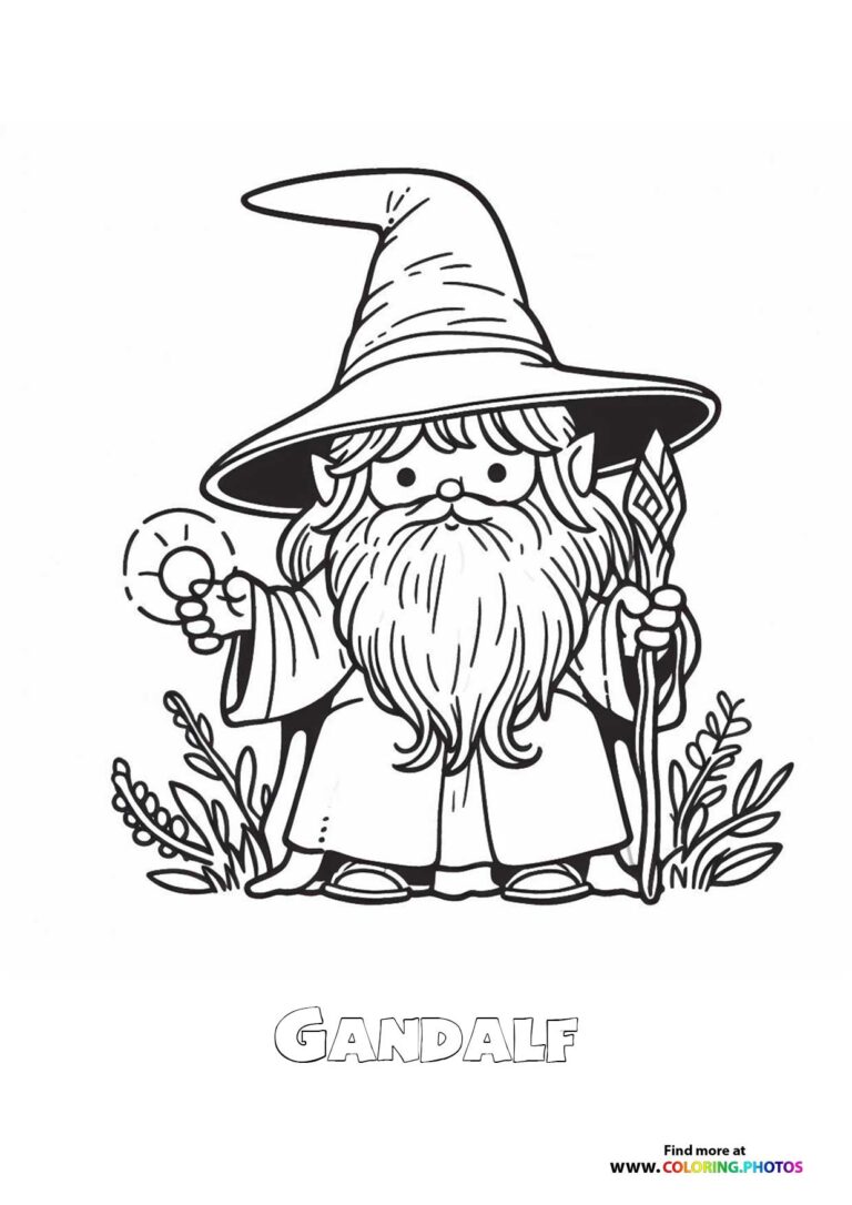 Lord of the Rings - Coloring Pages for kids | Free print or download