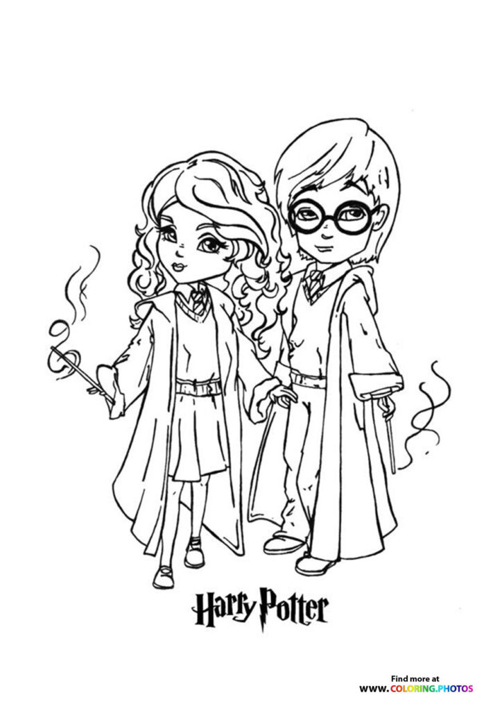 Harry Potter - Coloring Pages for kids | 100% free print or download