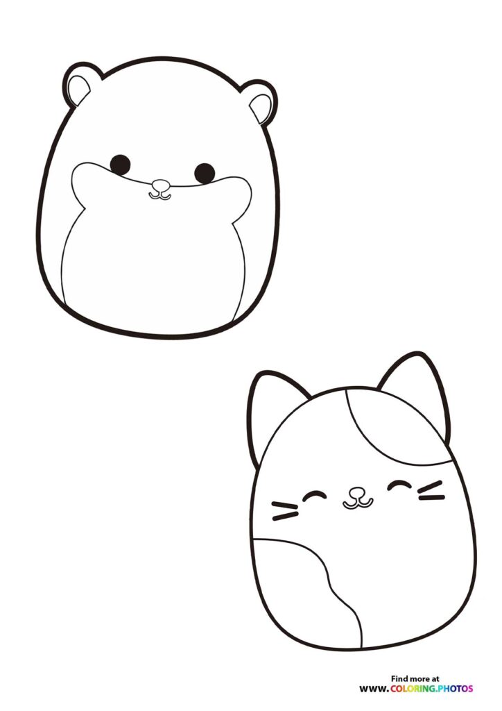 Squishmallow - Coloring Pages for kids