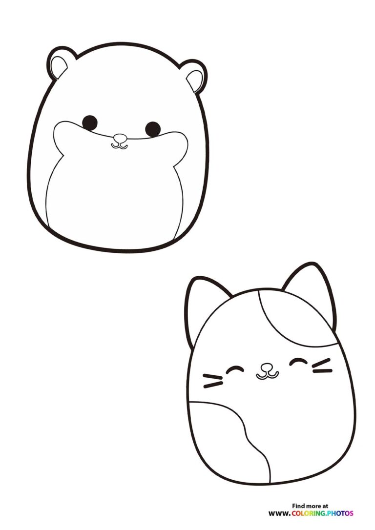 Cute Squishmallow - Coloring Pages for kids