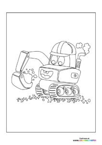 Construction Vehicles - Coloring Pages for kids | Free and easy printables