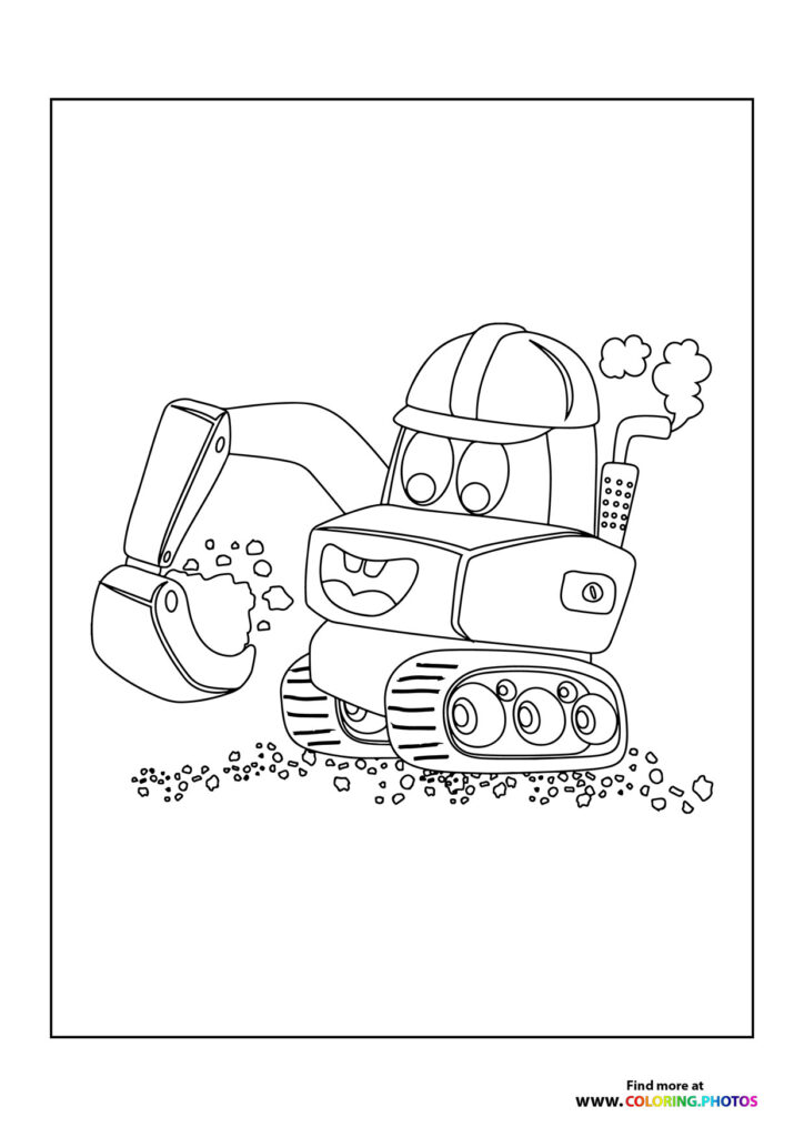 Construction Vehicles - Coloring Pages for kids | Free and easy printables