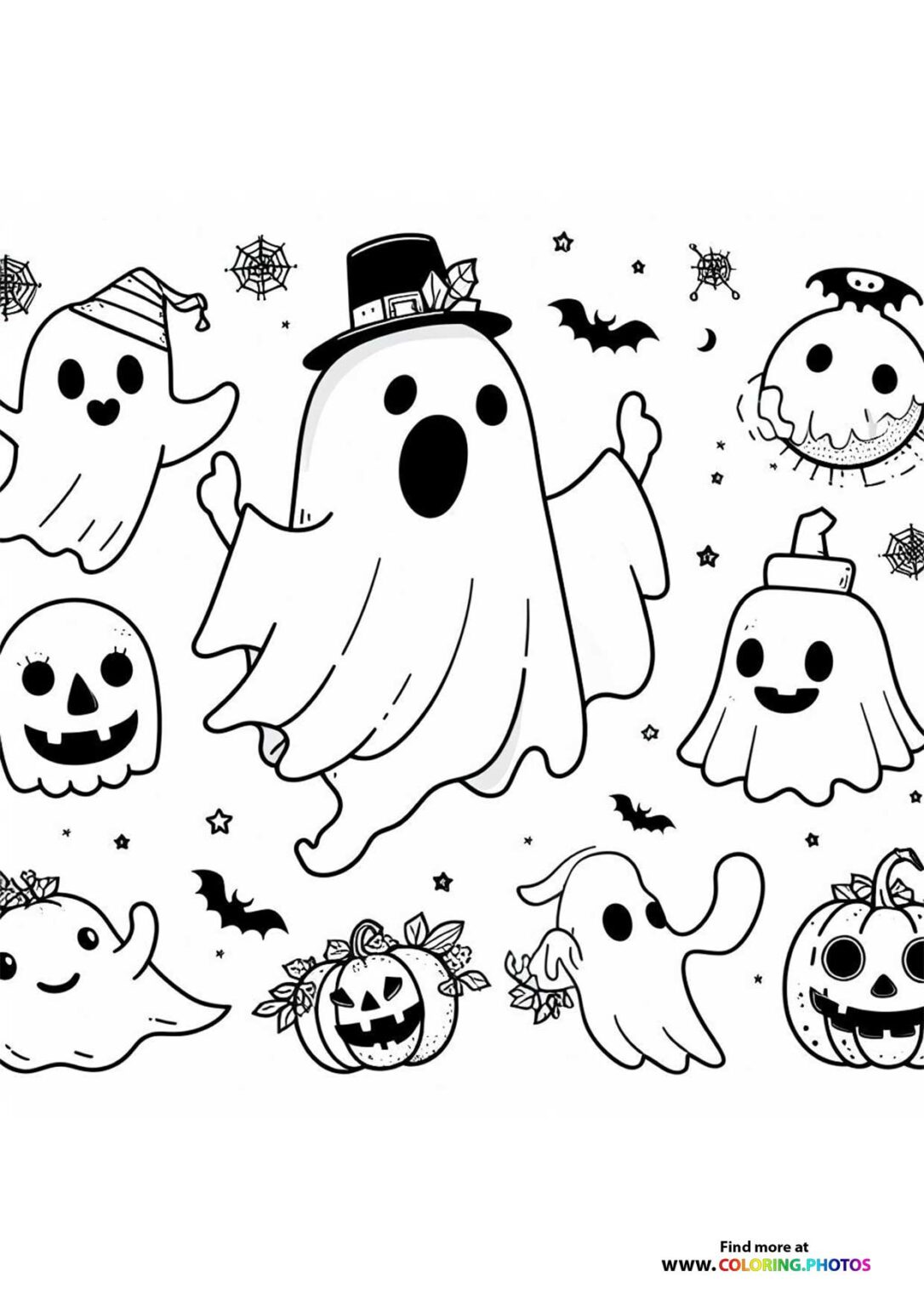 Halloween coloring pages | Free and easy print or download printables