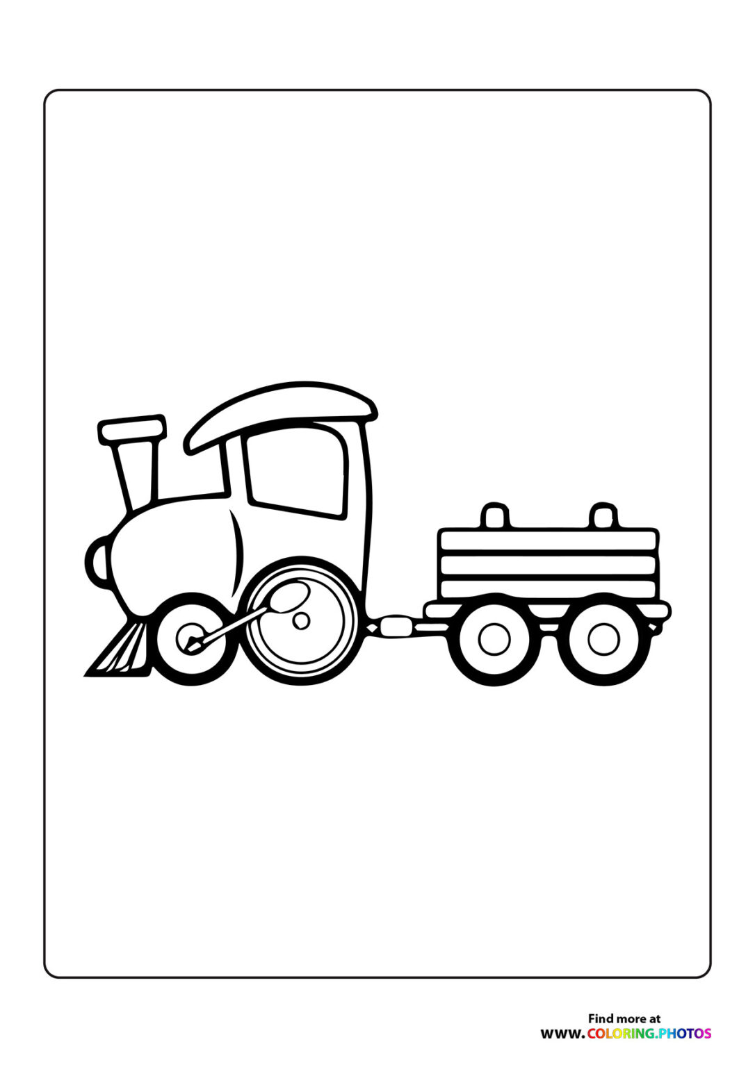 Trains - Coloring Pages for kids | Free and easy print or download