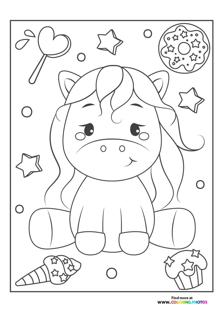 Pony Coloring Pages for kids | Free and easy print or download