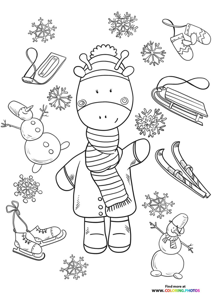 Winter - Coloring Pages for kids | Free and easy print or download