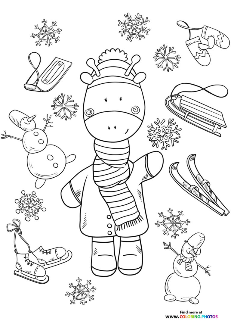 Winter - Coloring Pages for kids | Free and easy print or download