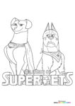 DC League of Super Pets - Coloring Pages for kids