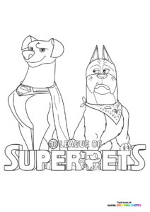 DC League of Super-Pets - Coloring Pages for kids | Free and easy print