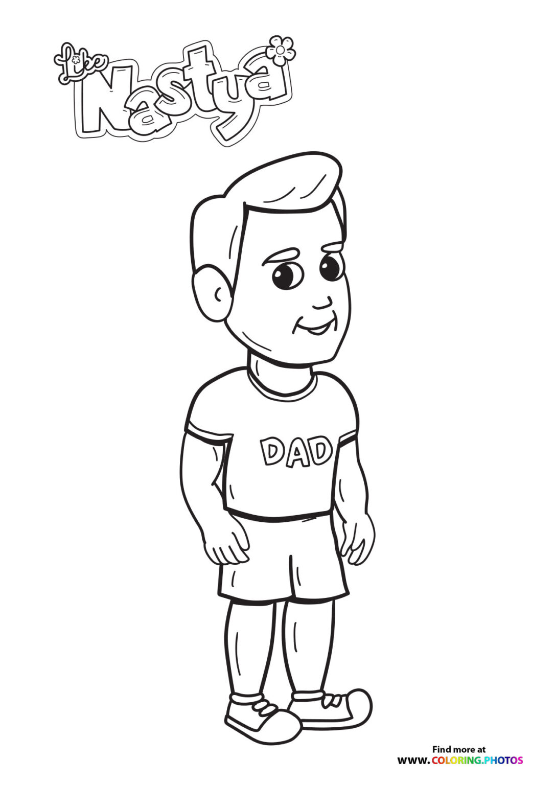 Like Nastya - Coloring Pages for kids | 100% free print or download