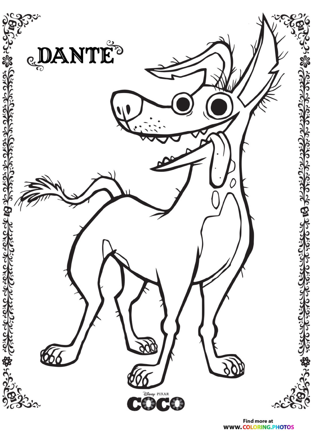 Coco - Coloring Pages for kids | 100% free and easy print or download