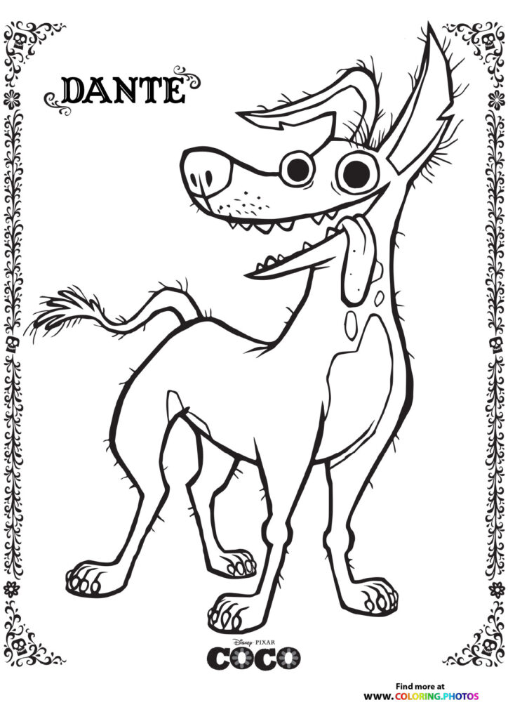 Coco - Coloring Pages for kids | 100% free and easy print or download