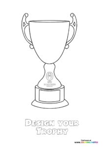 Design Your trophy Euro 2024 Germany - Coloring Pages for kids